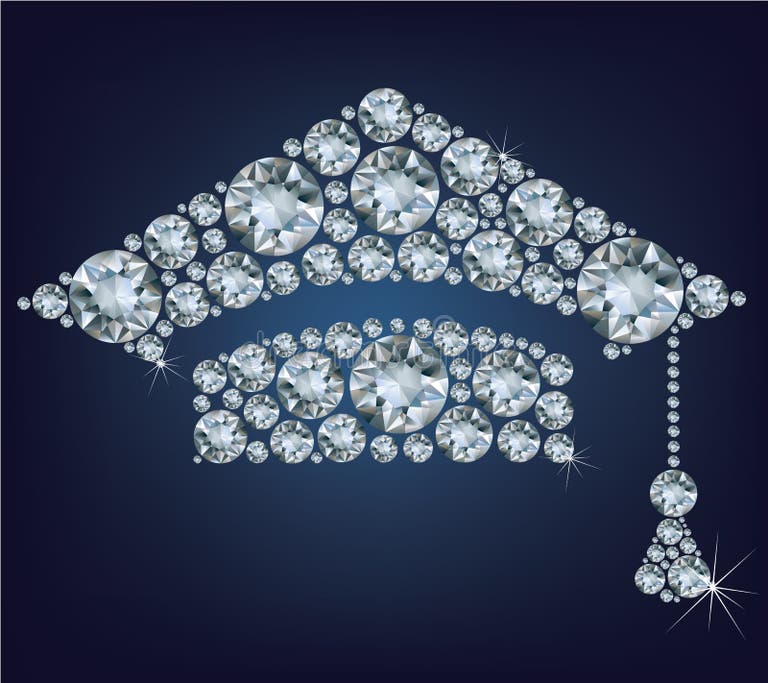 Education Cup Made from Diamonds Stock Vector - Illustration of ...