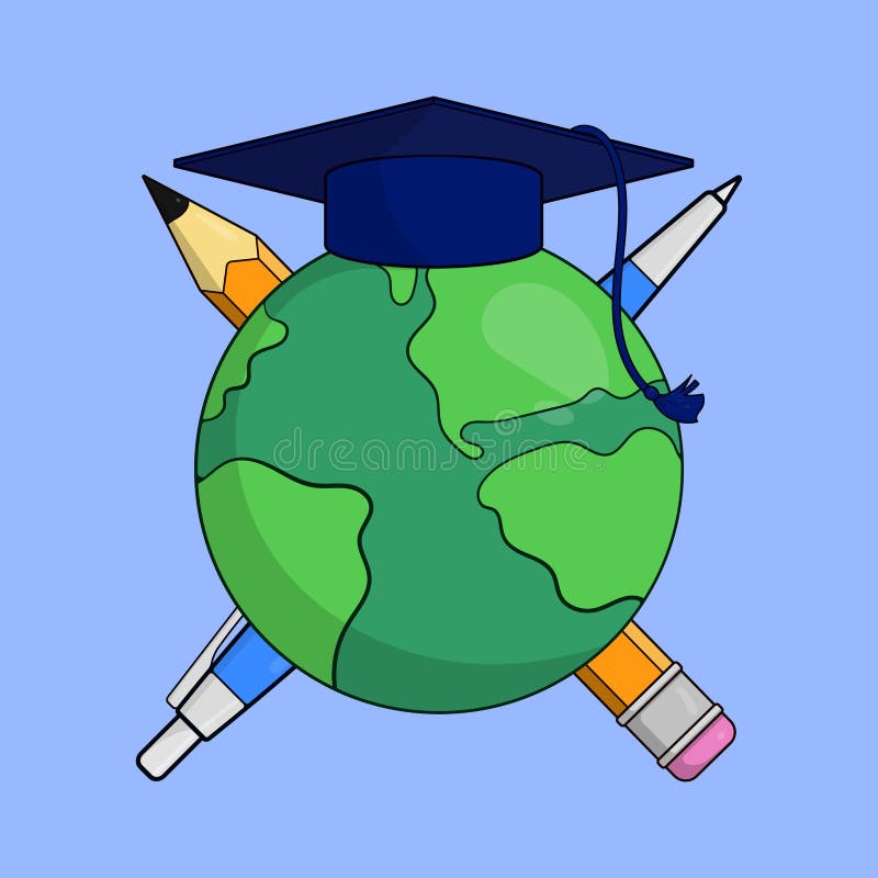 Education Day Vector School Student Illustration Education Icon Stock ...