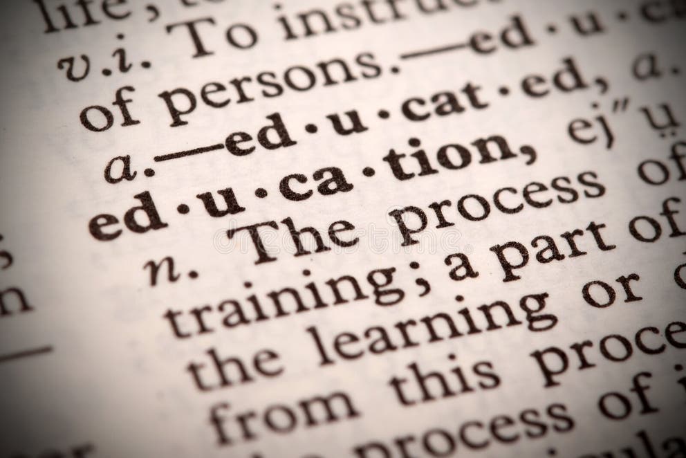 Education Definition stock image. Image of perochial - 39550653