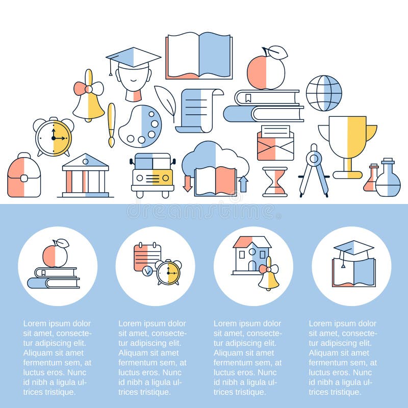 Education design concept stock vector. Illustration of creative - 156460384
