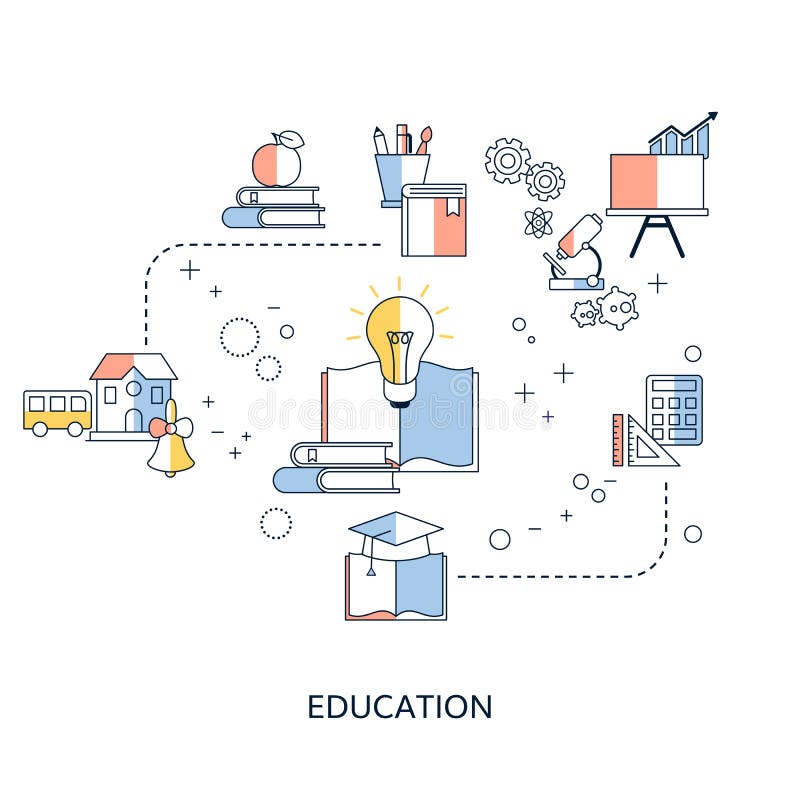 Education design concept stock vector. Illustration of graduate - 156460147