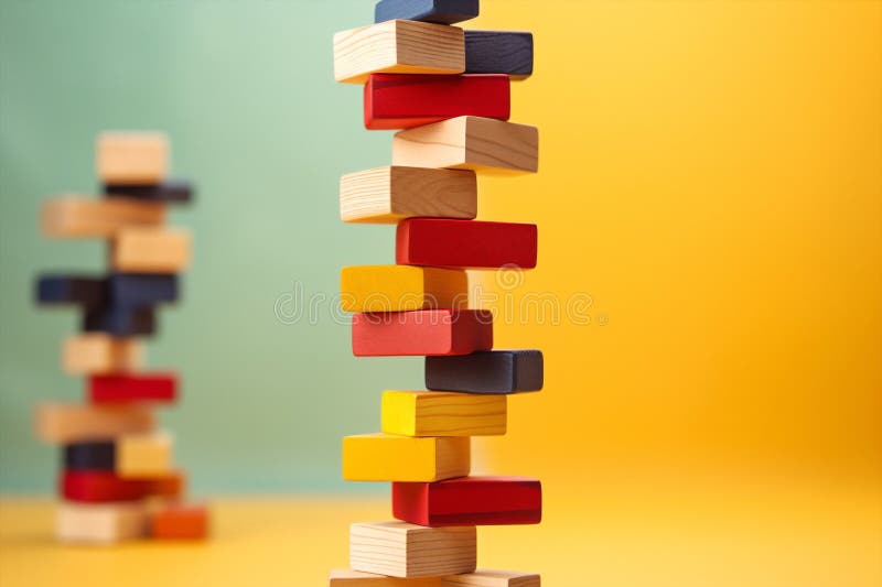 Brick Play Block Concept Build Toy Education School Wooden Stack Wood ...