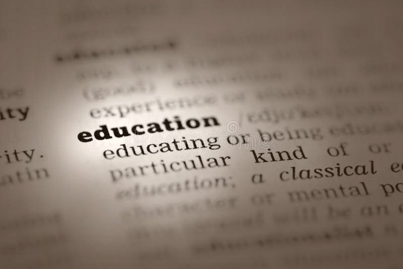 Education-Dictionary Definition Stock Image - Image of education ...