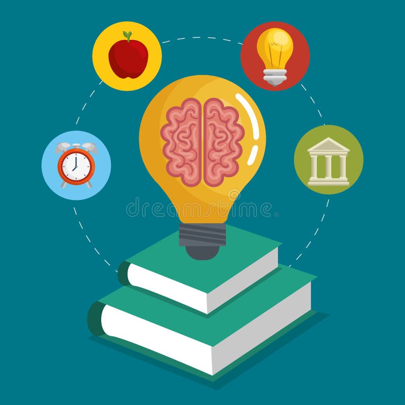 Education Easy Learning Set Icons Stock Vector - Illustration of modern ...