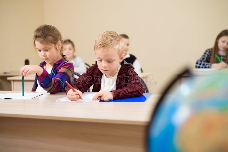Education, Elementary School, Learning and People Concept. Stock Photo ...