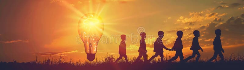 Education Evolution Preparing for the Future Stock Illustration ... Education Evolution Preparing for the Future Stock Illustration ...
