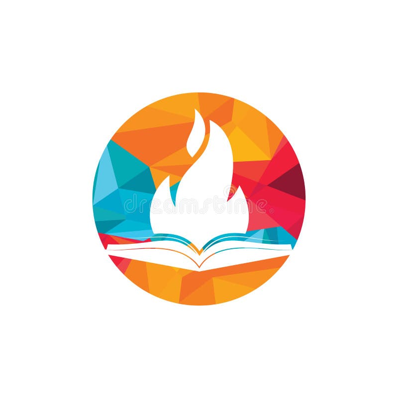 Education Fire Vector Logo Design. Motivation Book Vector Logo Design ...