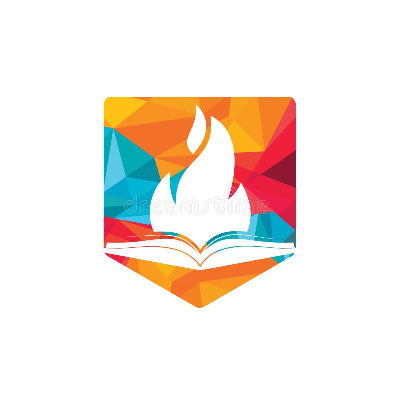Education Fire Vector Logo Design. Motivation Book Vector Logo Design ...