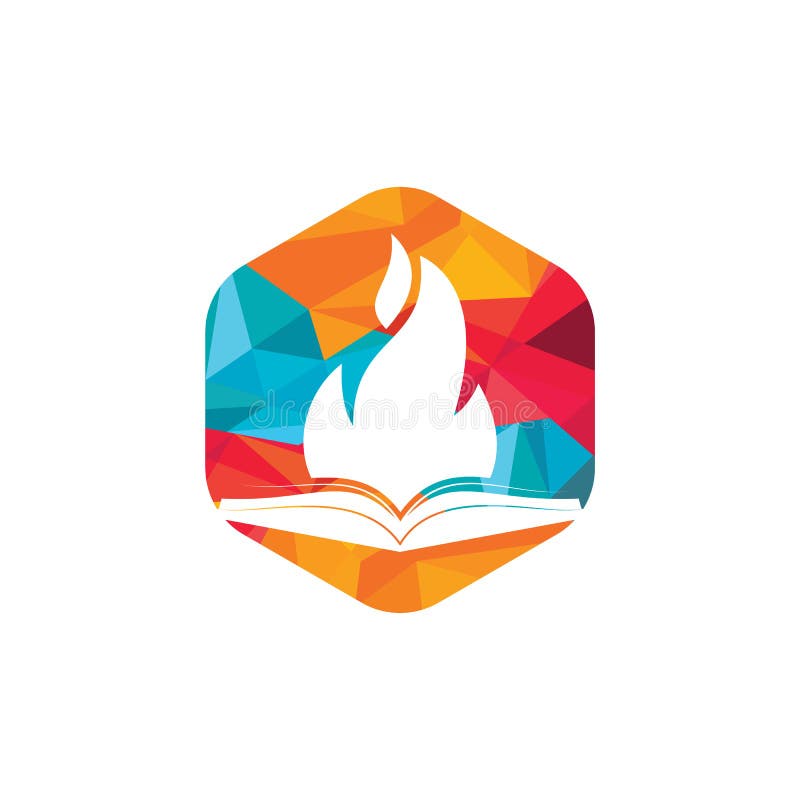 Education Fire Vector Logo Design. Motivation Book Vector Logo Design ...