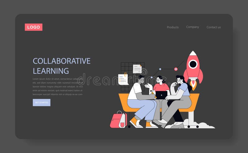 Education. Flat Vector Illustration Stock Vector - Illustration of innovation, collaborative ...