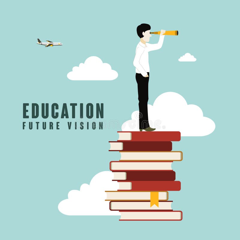 Education future vision stock vector. Illustration of study - 59857312