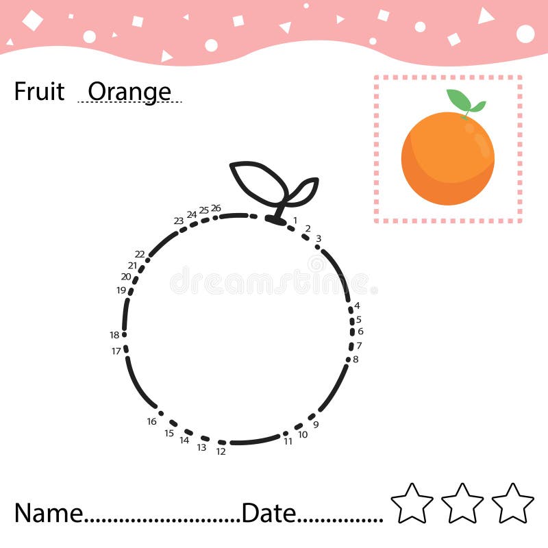 Education Game for Children Connect the Dots Handwriting Practice with ...