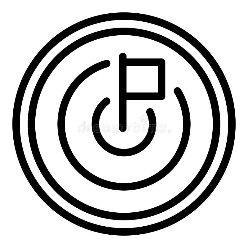 Education Goal Icon, Outline Style Stock Vector - Illustration of ...