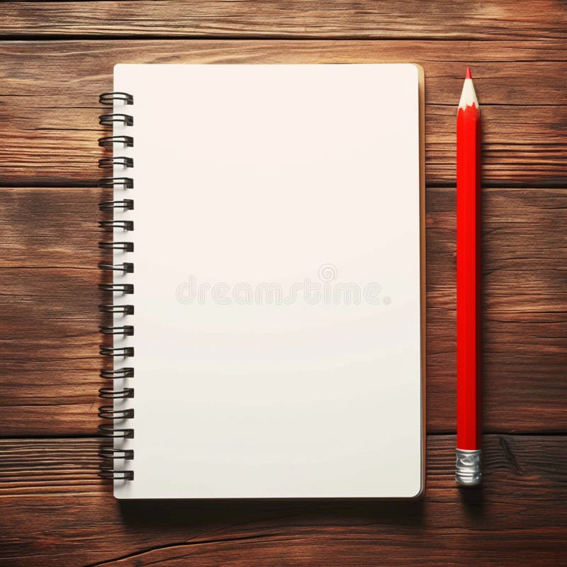 Education and Goal Setting Concept Notepad and Red Pencil Arrangement ...