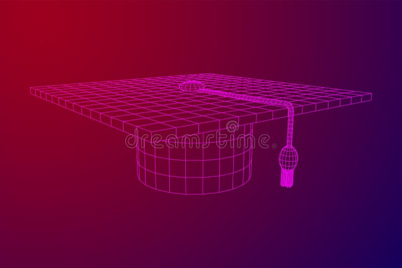 Education Graduation Academic Cap Stock Vector - Illustration of ...