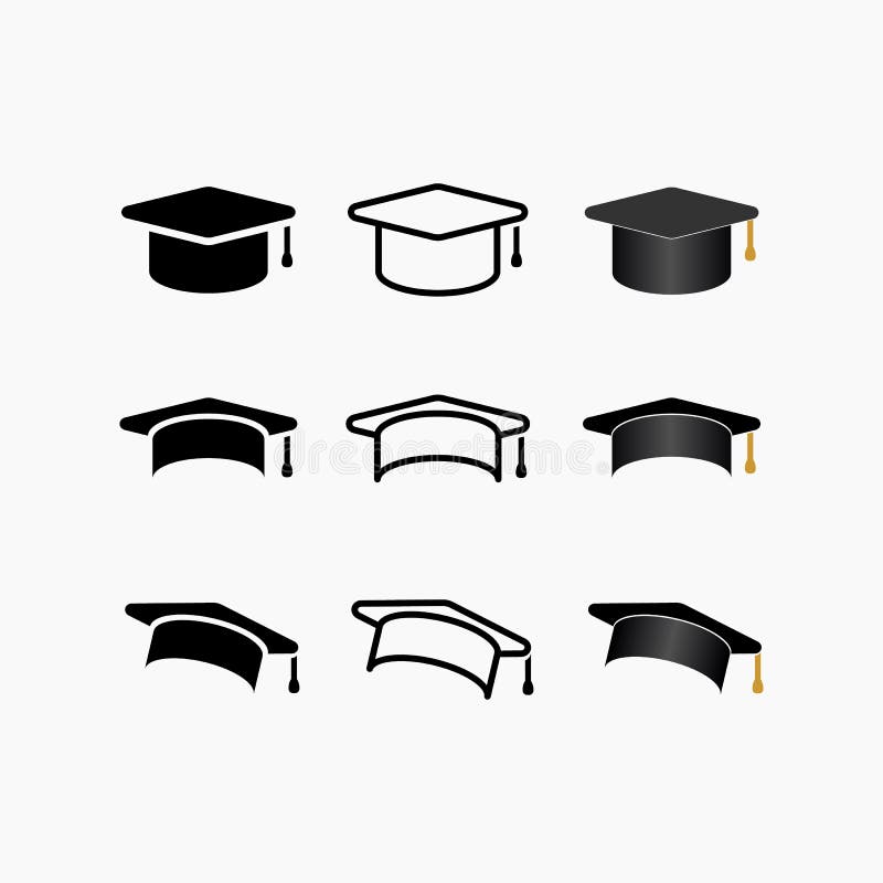 Education, Graduation Cap/hat Icon Simple Vector Illustration Stock ...