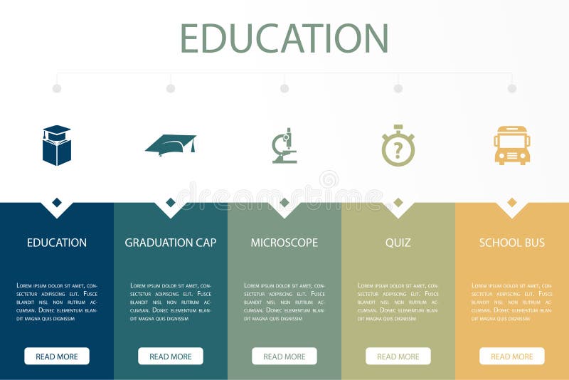 Education, Graduation Cap, Microscope Stock Illustration - Illustration ...