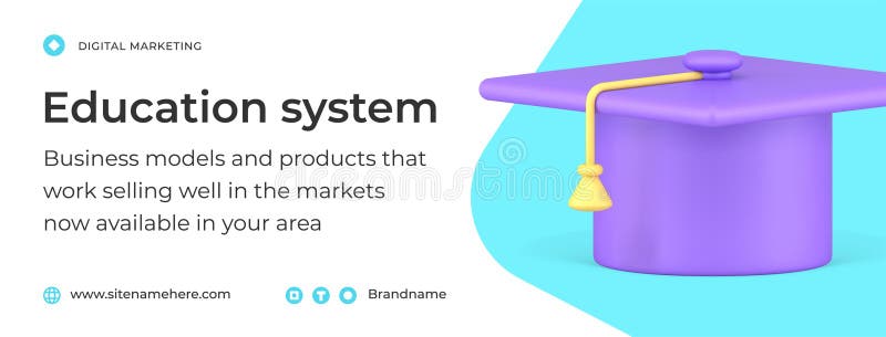 Education Graduation E Learning Management System Social Media Banner ...