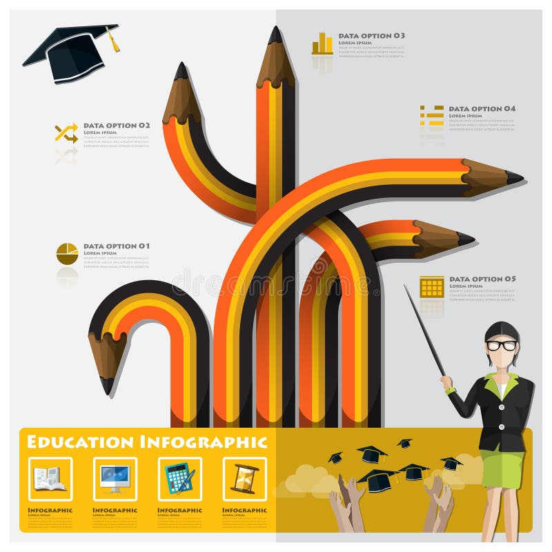 Education and Graduation Learning Infographic Stock Vector ...