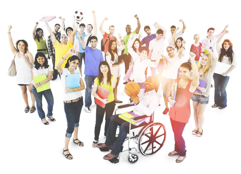 Education Group of Students Unity Learning Concept Stock Image - Image ...