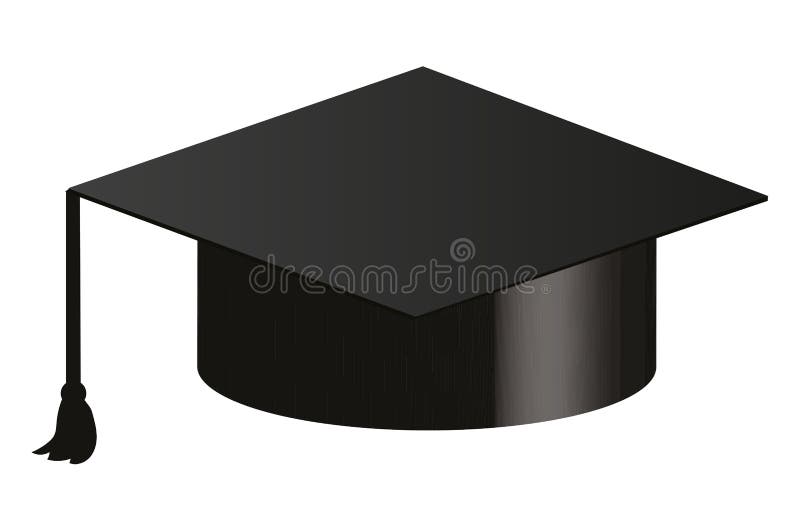 Education Hat. Black Graduation Vector Hat. School Symbol. Stock Vector ...