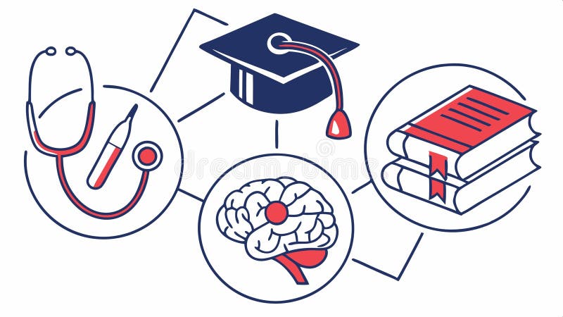 Education and Health Infographic, Learning and Well,being Connection ...