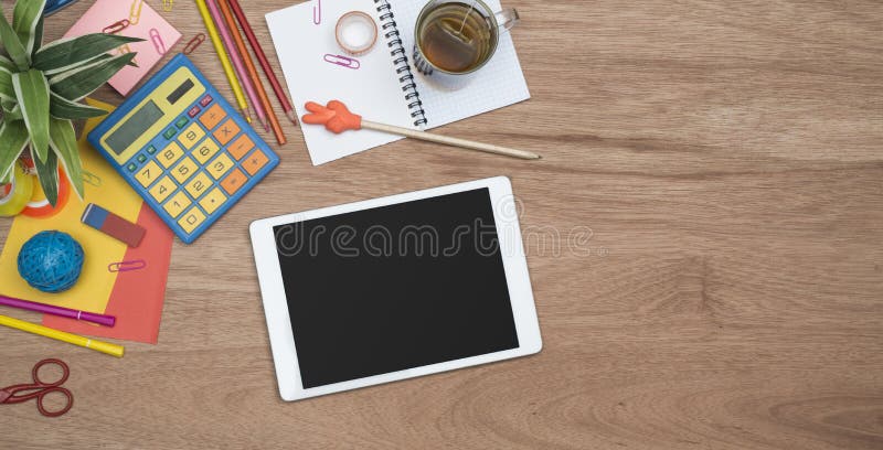 Education Hero Header Image Stock Image - Image of homework, black ...
