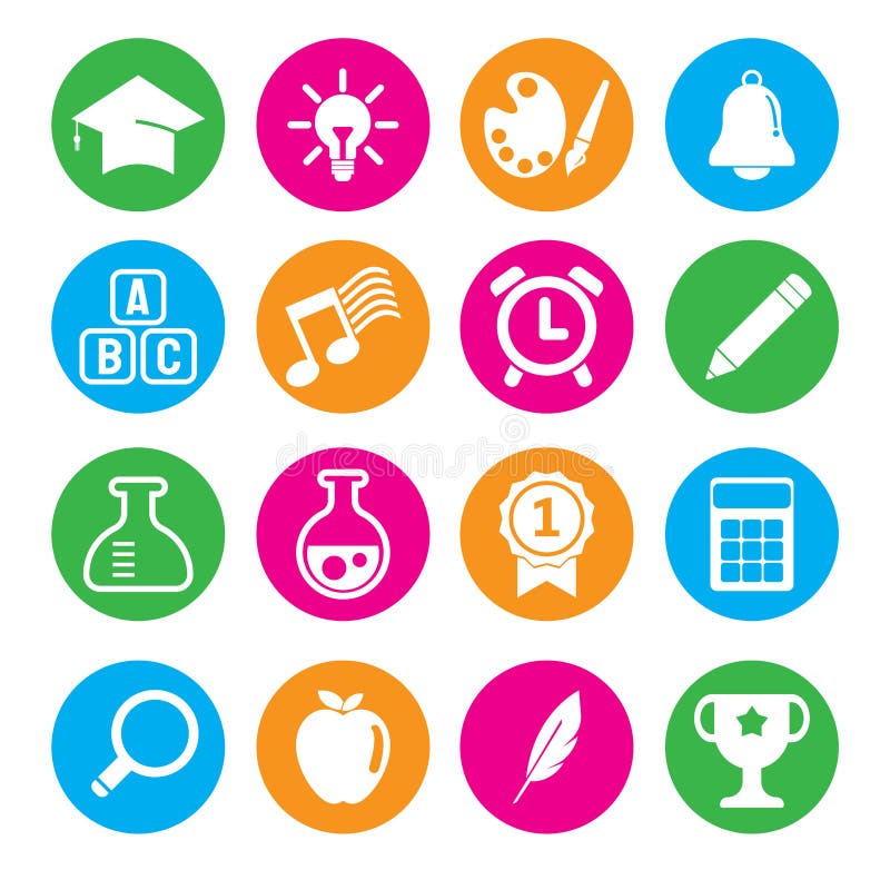 The Education Icon Bundle Set Vector Image Stock Vector - Illustration ...