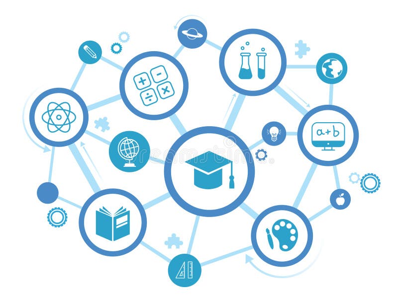 Education Icon Concept: School.vector Illustration Stock Vector ...