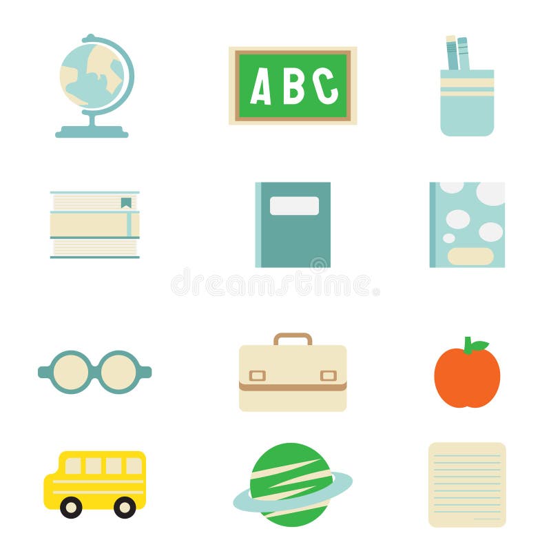 The Education Icon for School or Study Concept Stock Illustration ...
