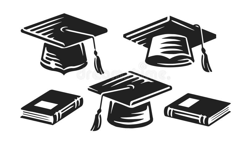 Education Icon Set. Study, Science Symbols. Vector Illustration Stock ...