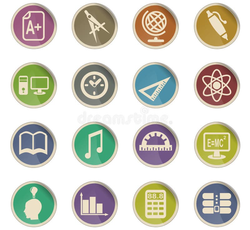 Education icon set stock illustration. Illustration of book - 88697036