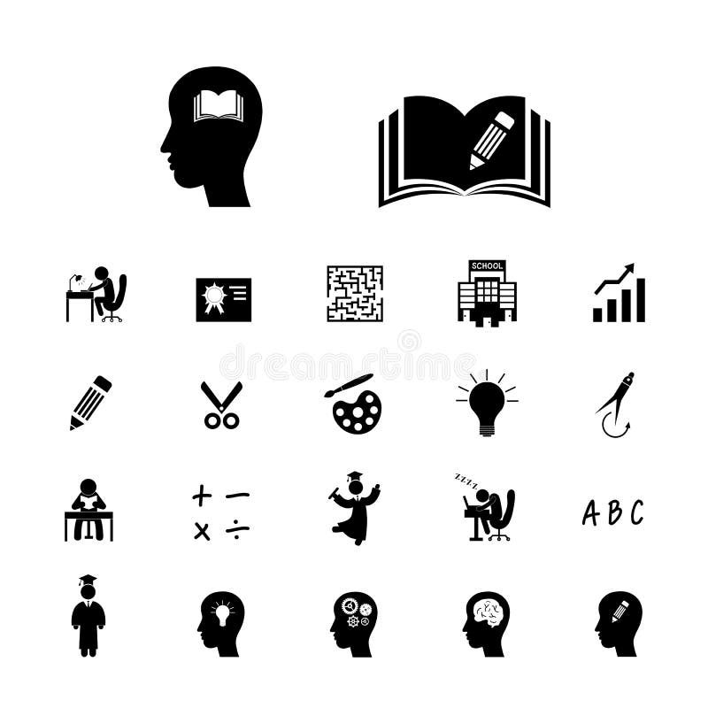 Education icon stock vector. Illustration of dividers - 51290503