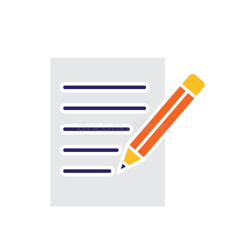 Education icon. writing stock vector. Illustration of outline - 387319063