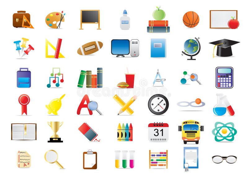 School Subject Icons Stock Illustrations – 3,176 School Subject Icons ...