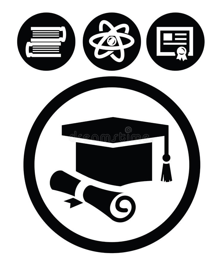 Icons set education stock vector. Illustration of college - 33034070