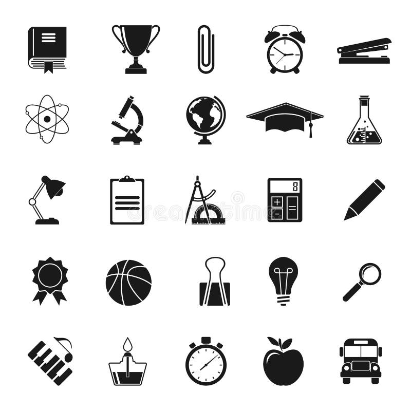 Education icons. Science stock vector. Illustration of element - 72022218