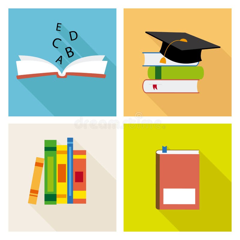Education icons stock vector. Illustration of children - 69587646