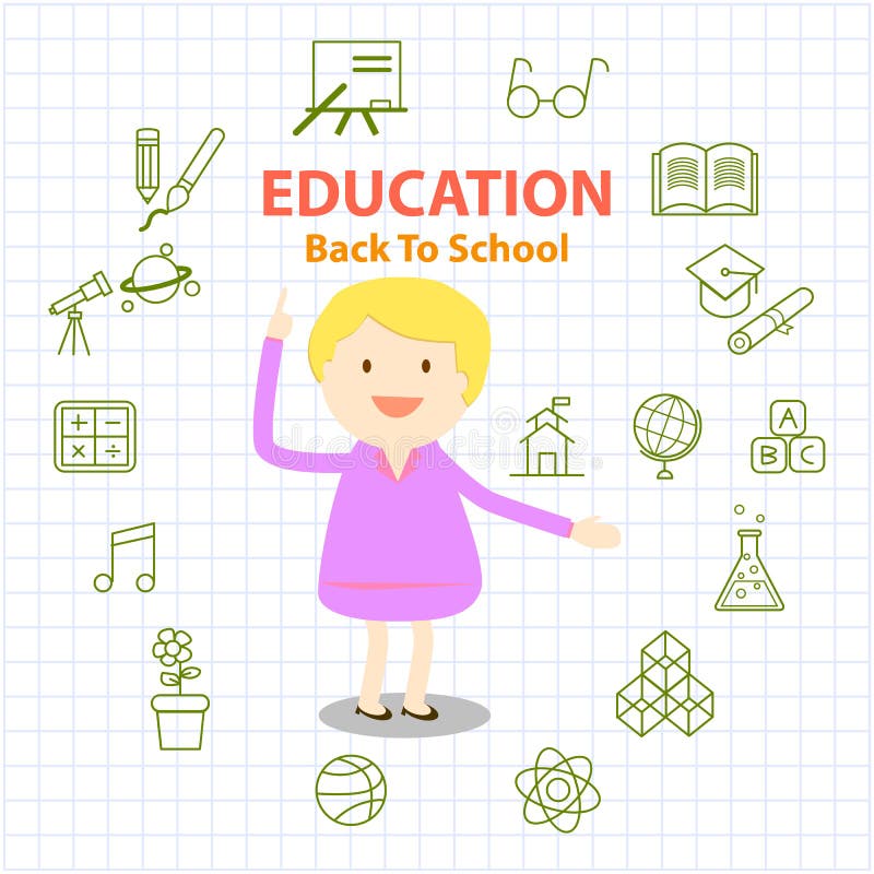 Education Illustration for Design Stock Vector - Illustration of ...