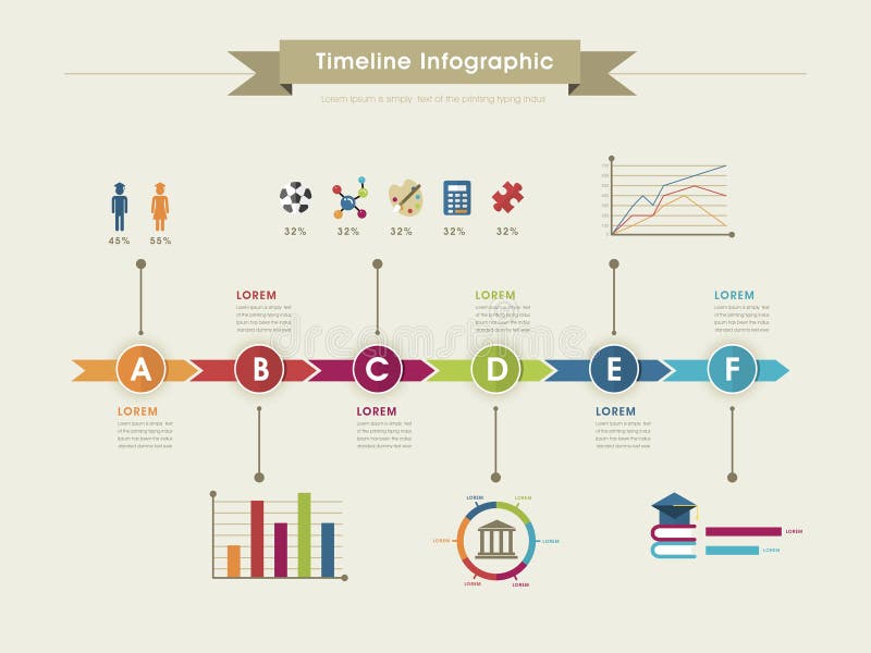 Education Infographic Template Design Stock Vector - Illustration of ...