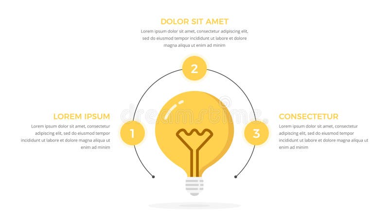 Education Infographics with Bulb Stock Vector - Illustration of bulb ...