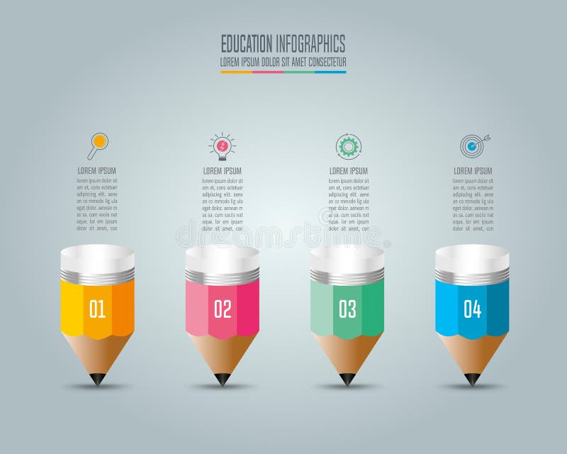 Education Infographic, Books Step Education Infographics Stock Vector ...