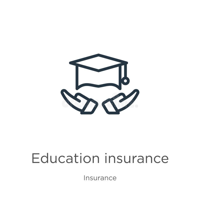Education Insurance Icon Vector. Trendy Flat Education Insurance Icon ...