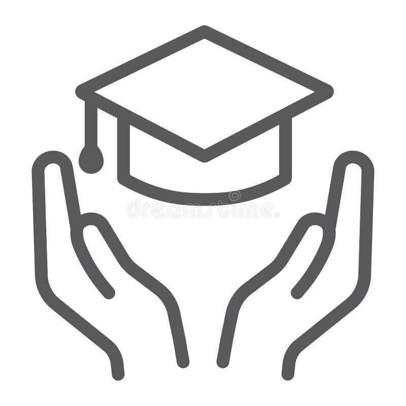 Education Insurance Glyph Icon, Protection and Study, Education ...