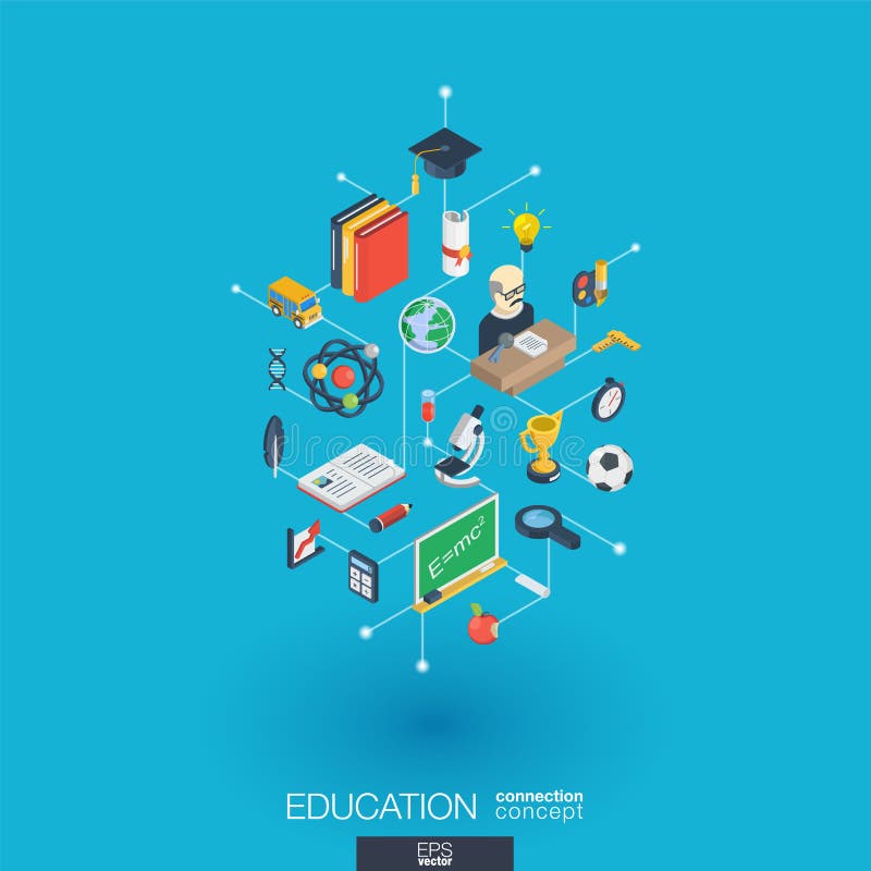 Education Network. Hexagon Abstract Background Stock Vector ...