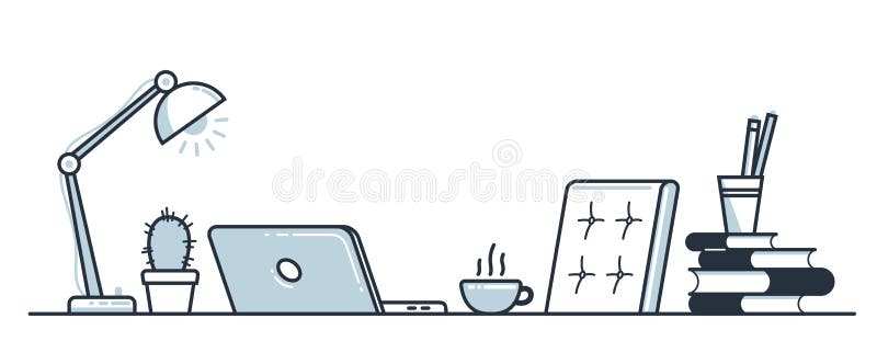 Workdesk Vector Stock Illustrations – 196 Workdesk Vector Stock ...
