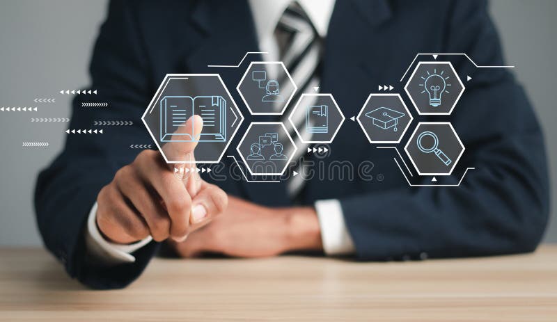 E-learning concept stock photo. Image of communication - 267270566