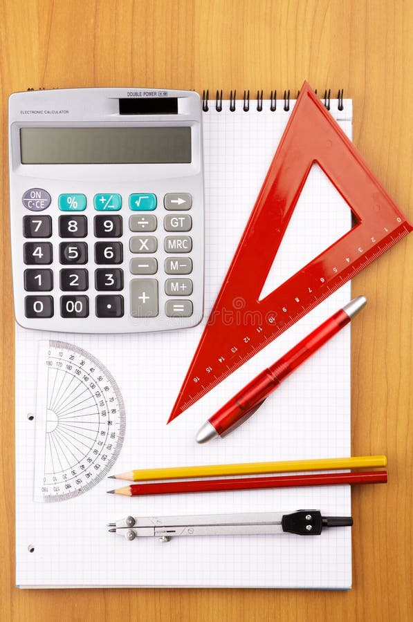 Education items stock photo. Image of calculate, silver - 11915068
