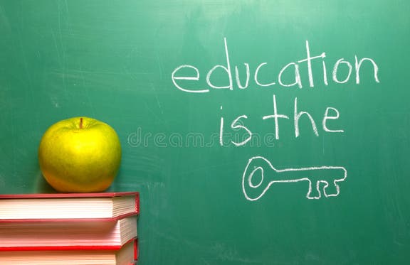 Education is the Key stock image. Image of board, chalk - 5528539