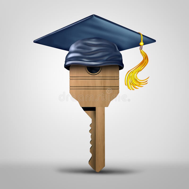 Education Key Symbol stock illustration. Illustration of knowledge ...